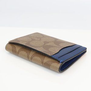 Coach | Bags | Magnetic Card Case In Colorblock Signature Canvas | Poshmark